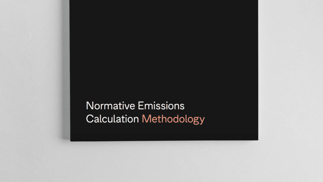 Normative’s emissions calculation methodology | Normative